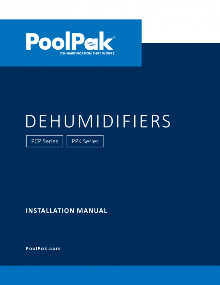 PoolPak manual – Dehumidified Air Services