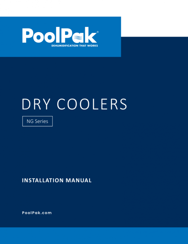 PoolPak manual – Dehumidified Air Services