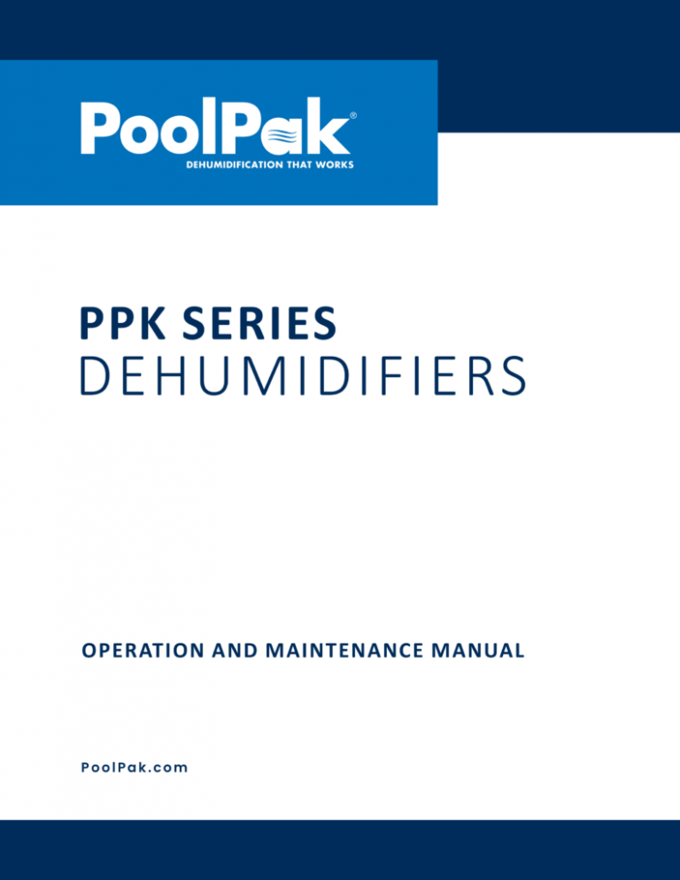 PoolPak manual – Dehumidified Air Services